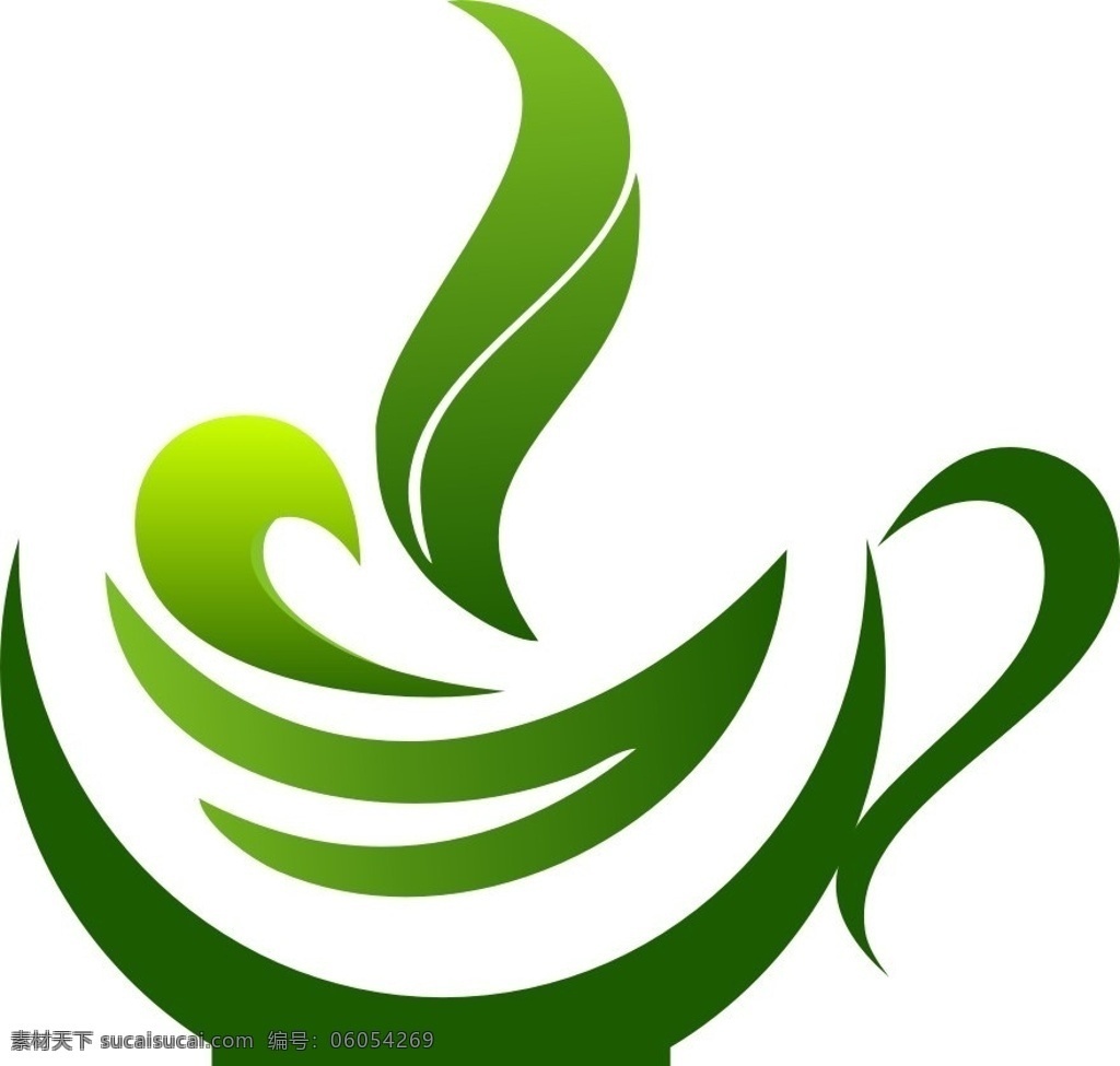 茶叶茶杯LOGO素材图片下载-素材编号06054269-素材天下图库