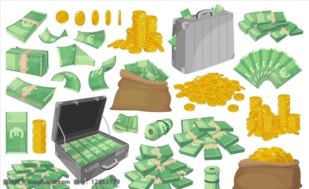 黄金钞票素材图片下载-素材编号12663759-素材天下图库