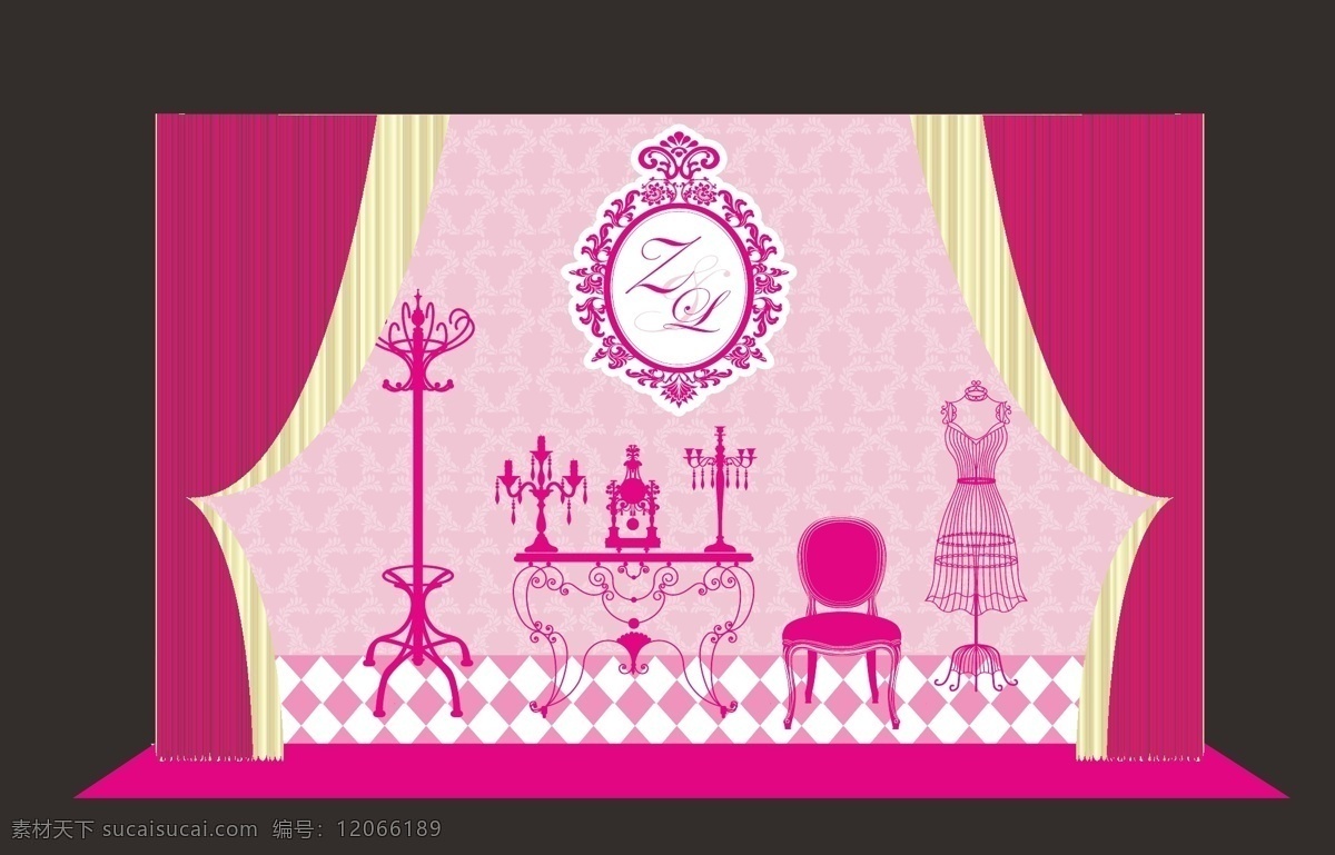 浪漫婚礼留影区素材图片下载-素材编号12066189-素材天下图库