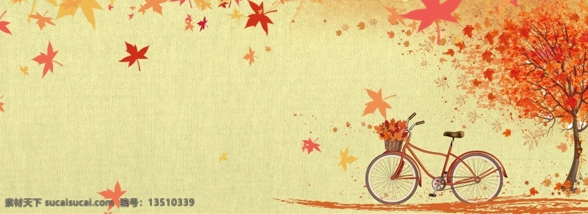 秋天黄昏枫叶复古质感背景素材图片下载-素材编号13510339-素材天下图库